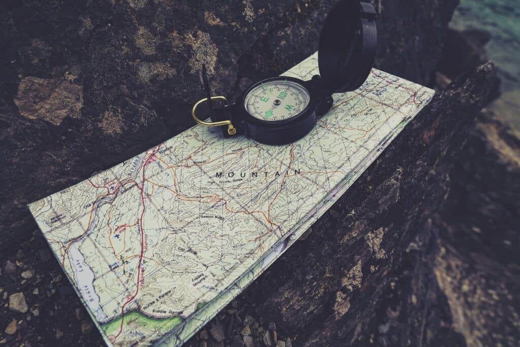 Land Navigation Using a Map and a compass
